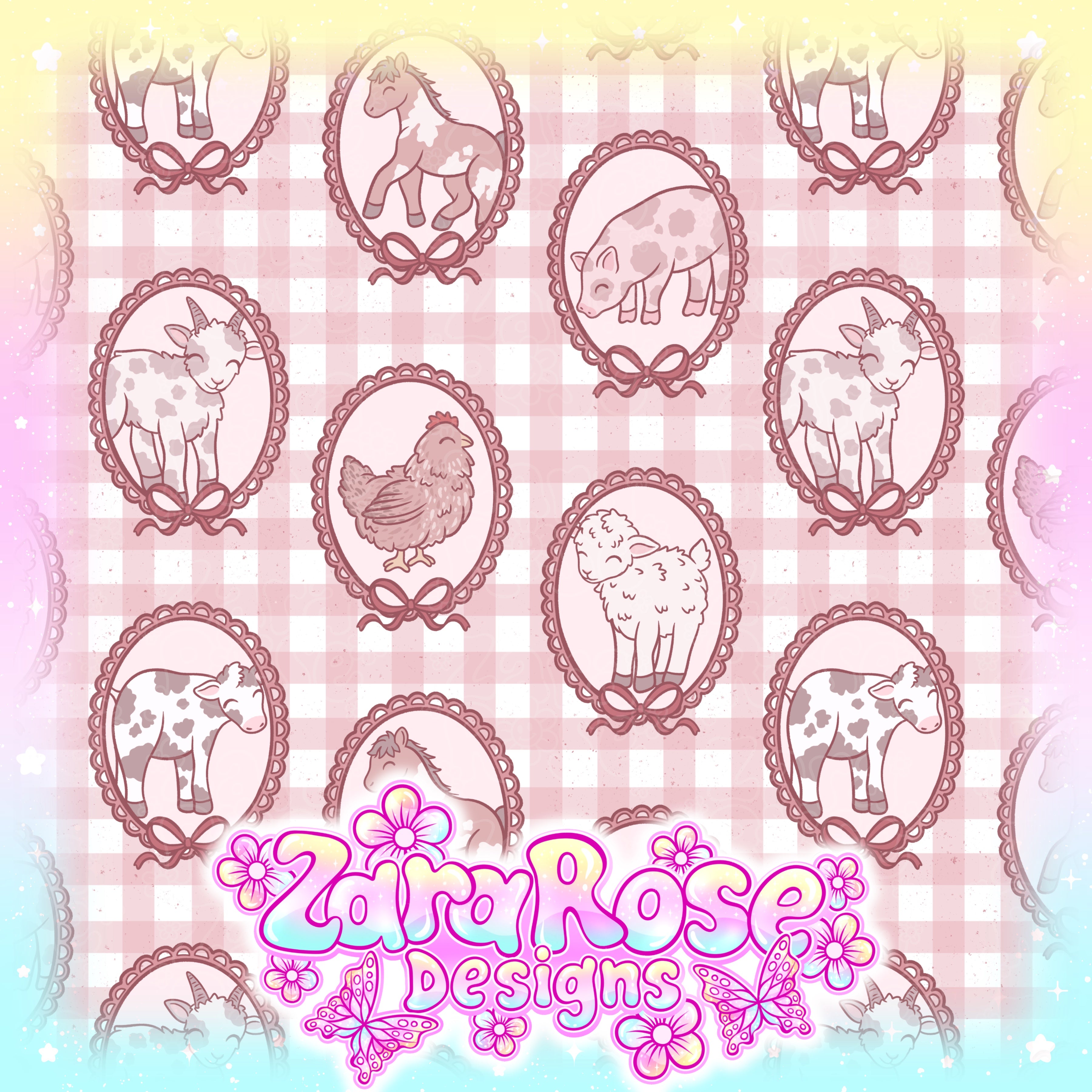 Farm Animal Frames – ZaraRoseDesigns