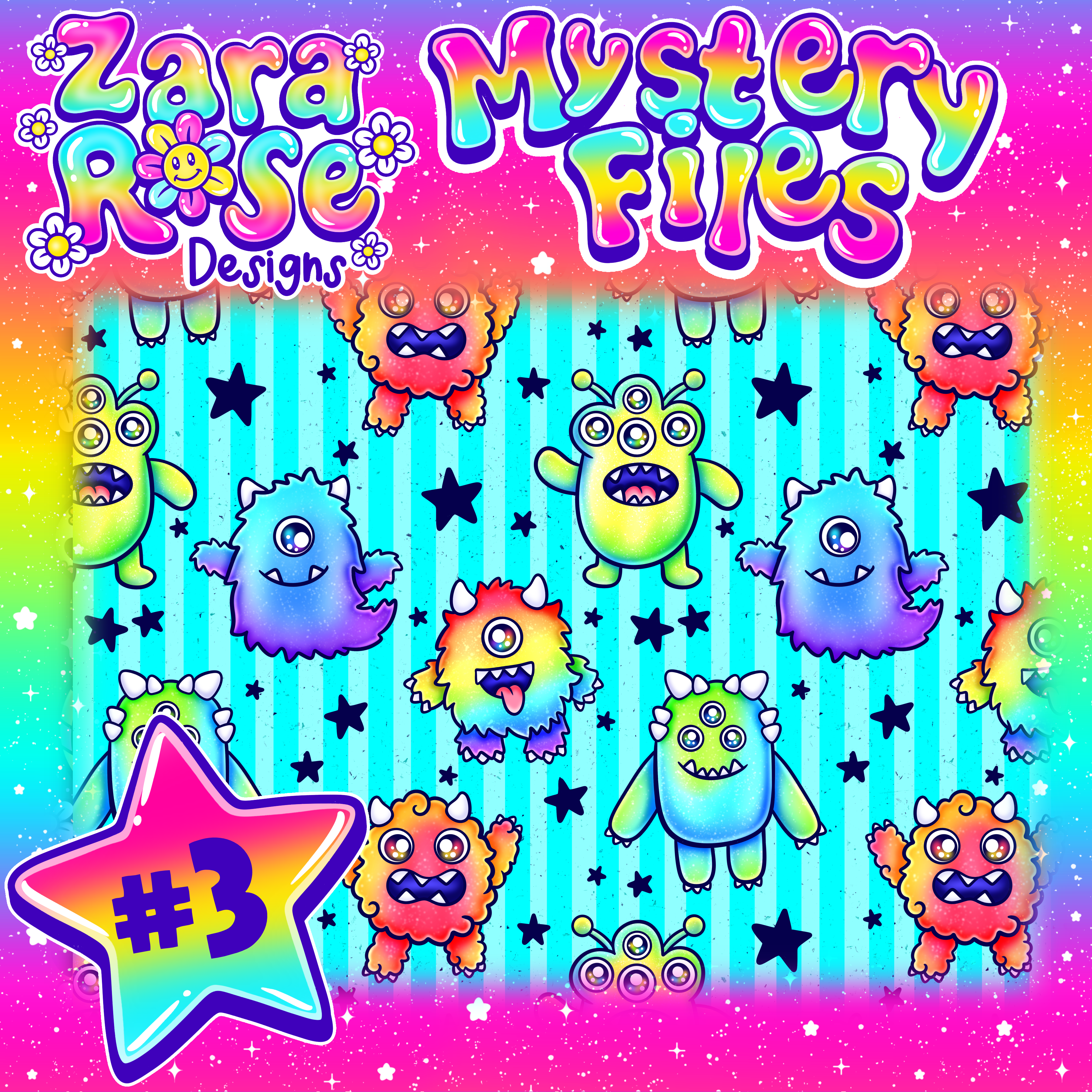 Neon Monsters – ZaraRoseDesigns