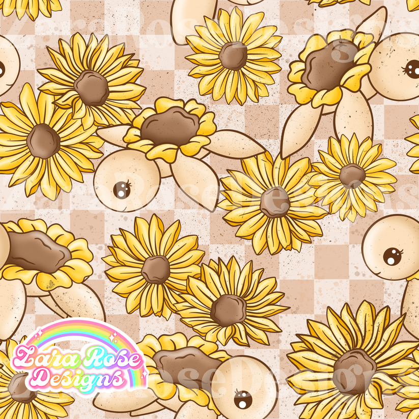 Sunflower Turtles – ZaraRoseDesigns