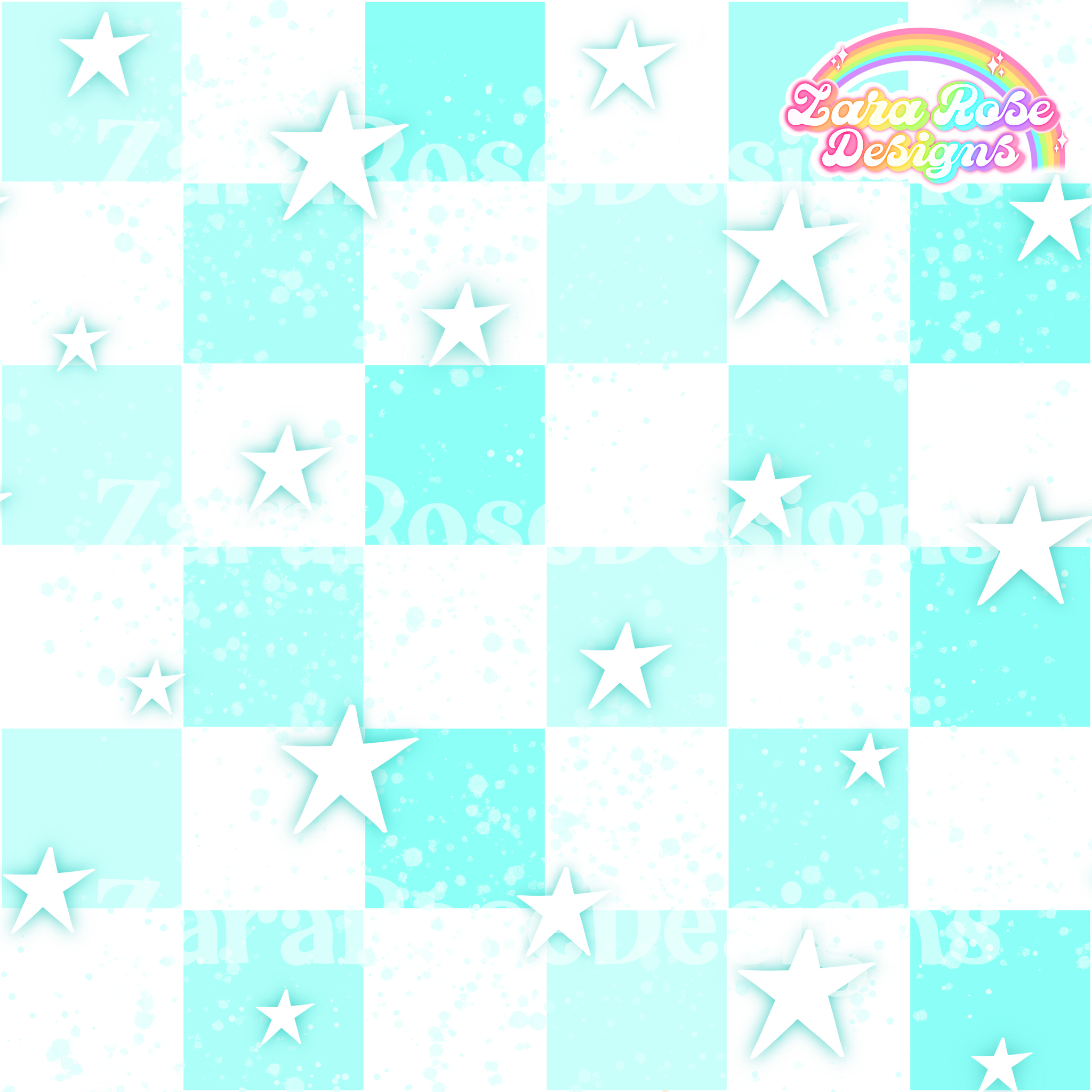 Mint Star Checker – ZaraRoseDesigns