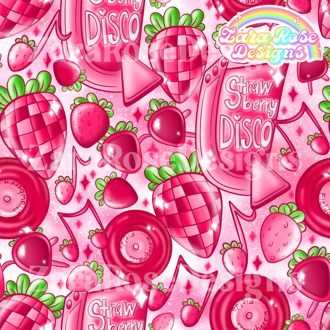 Strawberry Disco – ZaraRoseDesigns